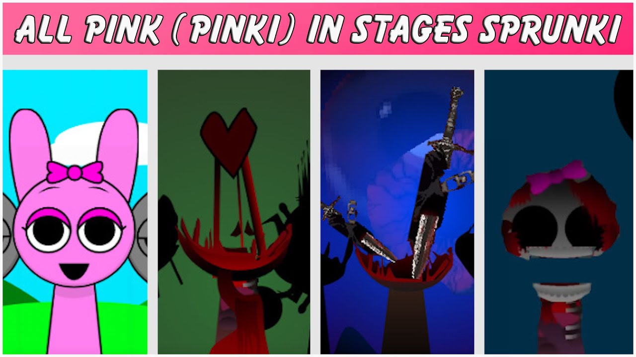 Sprunki - Incredibox ALL Pink ( Pinki ) in stages SPRUNKI - YouTube