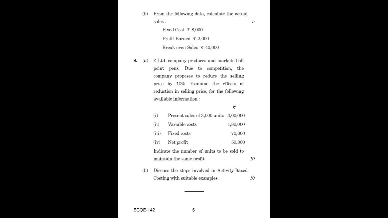 BCOE - 142 June 2022 Question Paper - YouTube