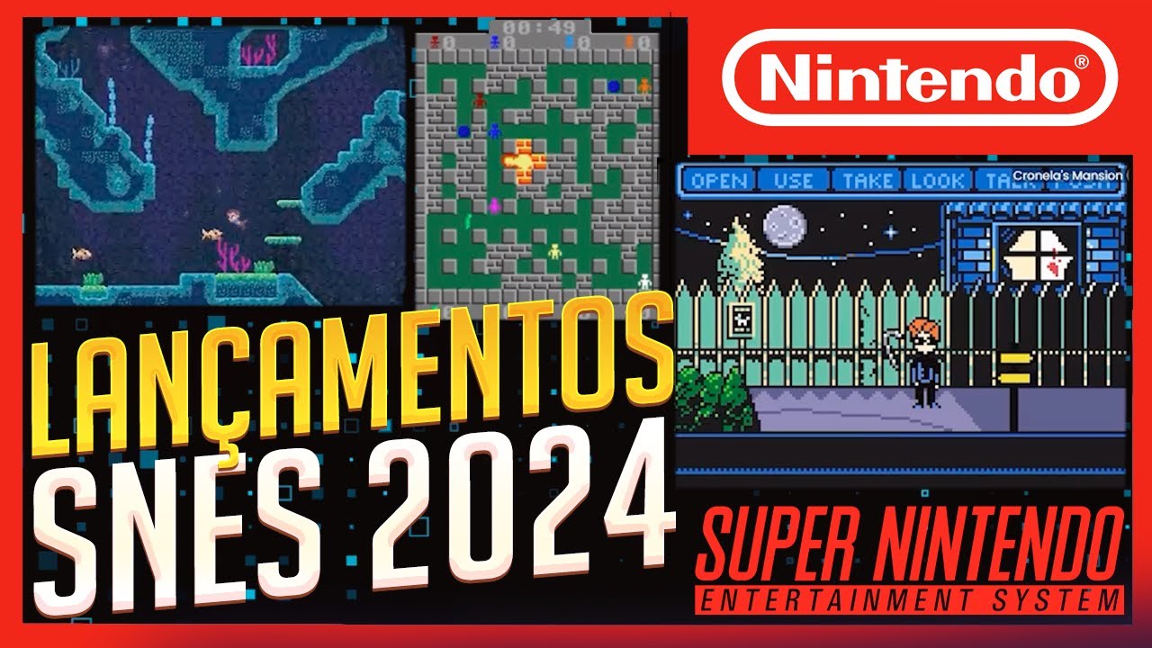 Lançamentos SNES 2024 Homebrew Games Summer Showcase 2024 - YouTube
