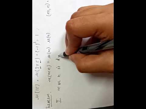 Lecture 3 - Important functions of number theory, Mobius function of n and its properties - YouTube
