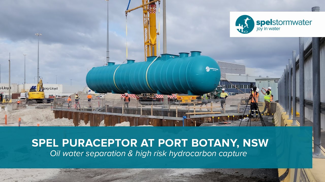 SPEL Puraceptor Installation at Port Botany | Oil Water Separator ...