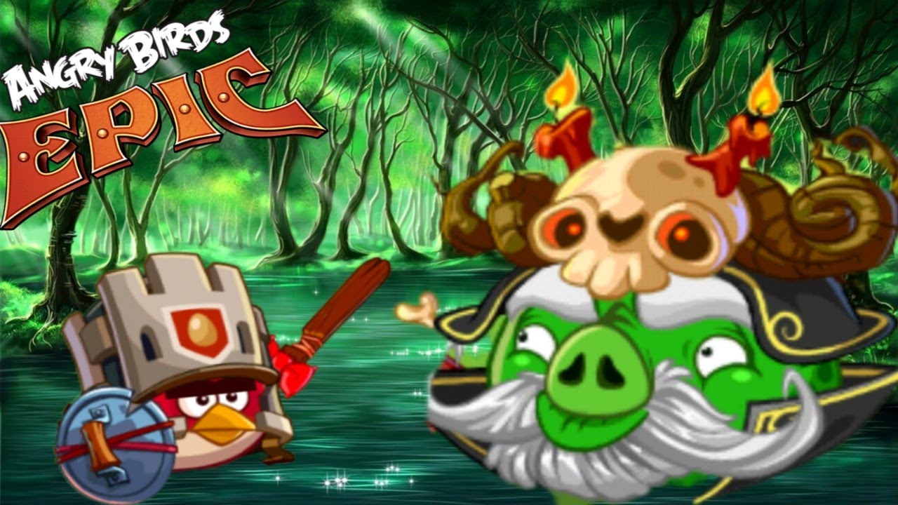 ANGRY BIRDS EPIC. MOD CAVE 34 (PROTOTYPE) BY ME SINISTER SWAMP. LEVEL 5 ...