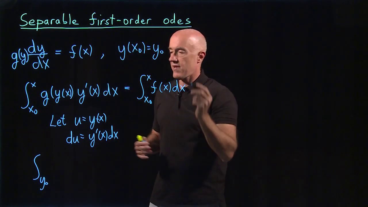 Separable first-order differentiable equations | Lecture 3 | Differential Equations for ...