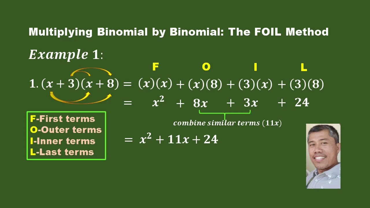 FOIL Method: an easy way to multiply binomial by binomial ...