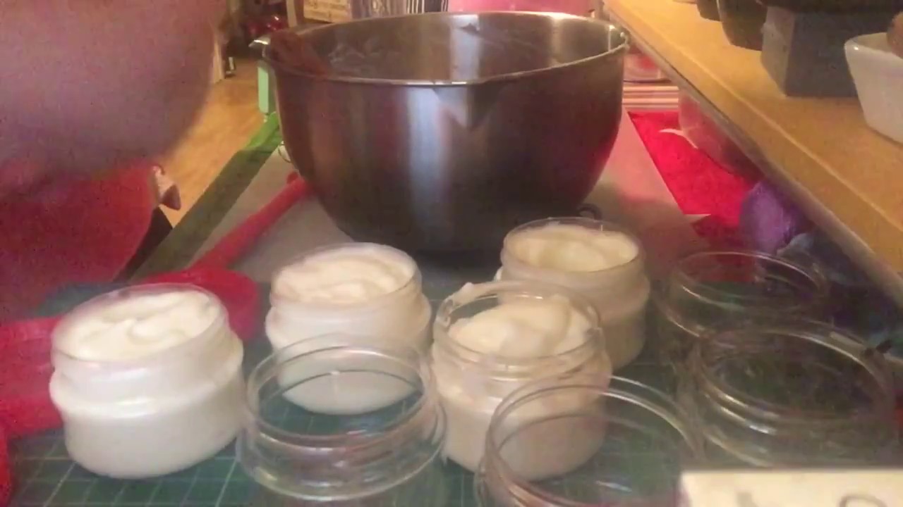 Making handmade face cream or day lotion with recipe. - YouTube