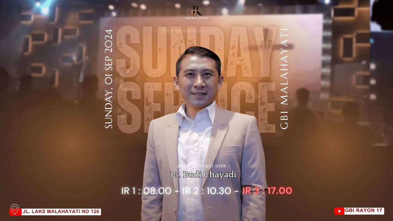 Ibadah Raya Online 3 || 01/09/2024 || Ps. Budi Chayadi - YouTube