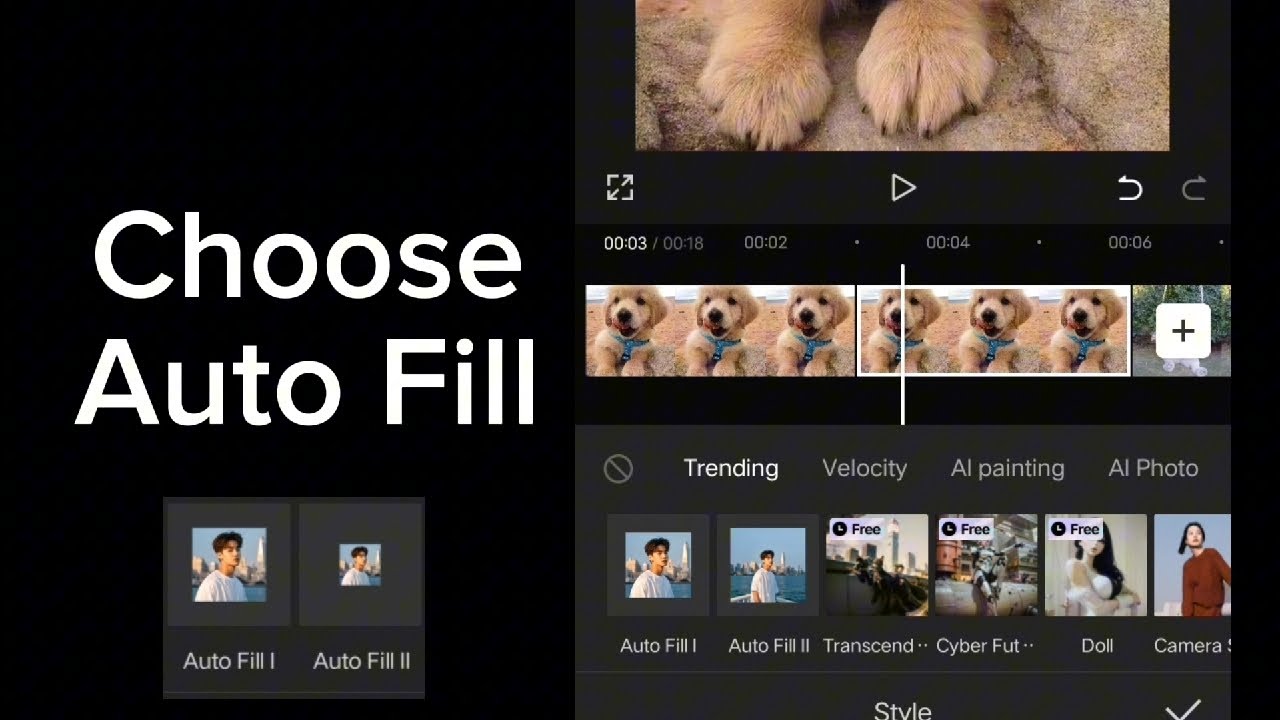 Ai Auto Fill on Capcut - YouTube