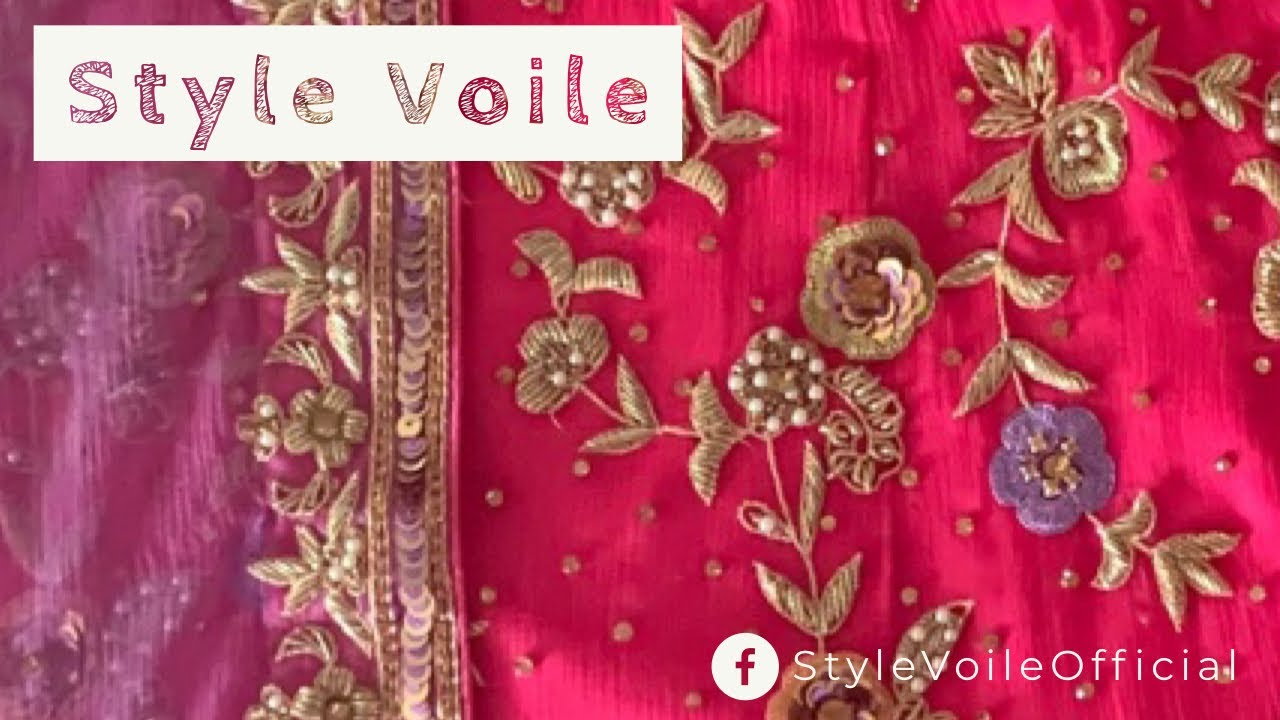 Making of a hand made dress at Style Voile - YouTube