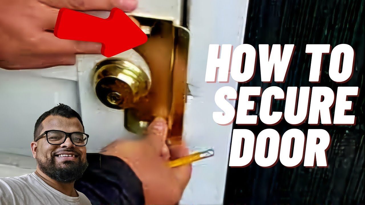 Secure Out-Swinging Door with Latch Shield - YouTube