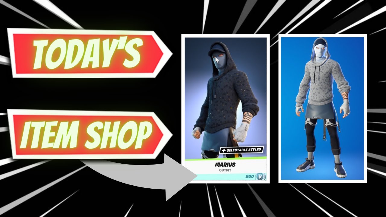 Check out this *MARIUS* skin in the Fortnite item shop today - YouTube