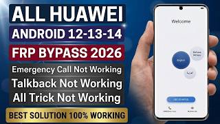 All Huawei Frp Bypass 2026 Emergency Not Working Method Google Account ...