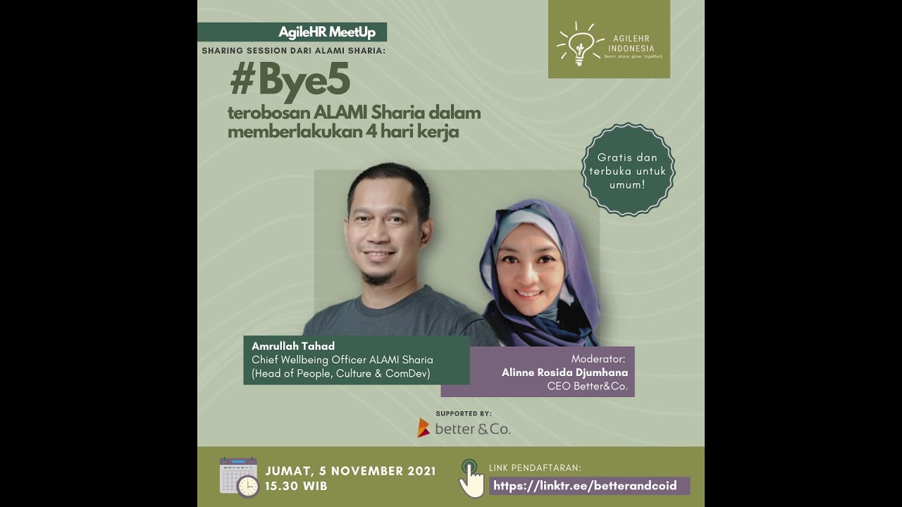 AgileHR MeetUp: Sharing Session with ALAMI Sharia #Bye5 - YouTube
