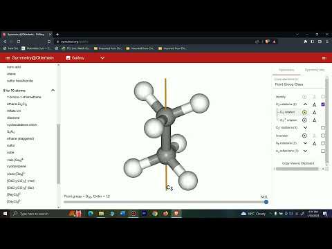 Symmetry in Ethane Staggered Form | D3d Point Group