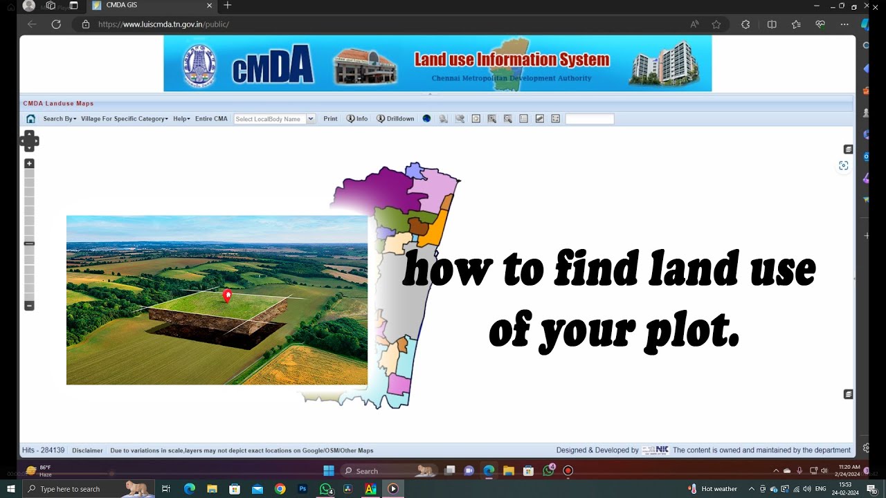 To know your land use information in cmda - YouTube