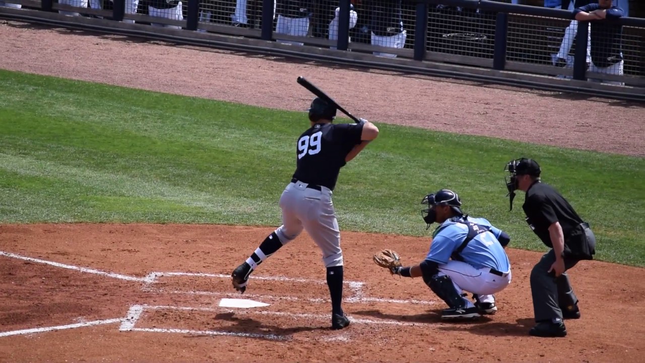 Yankees Aaron Judge Batting 3/14/17 HD - YouTube