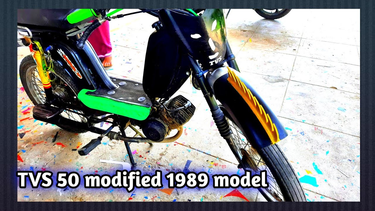 modified tvs 50 || 1989 model - YouTube