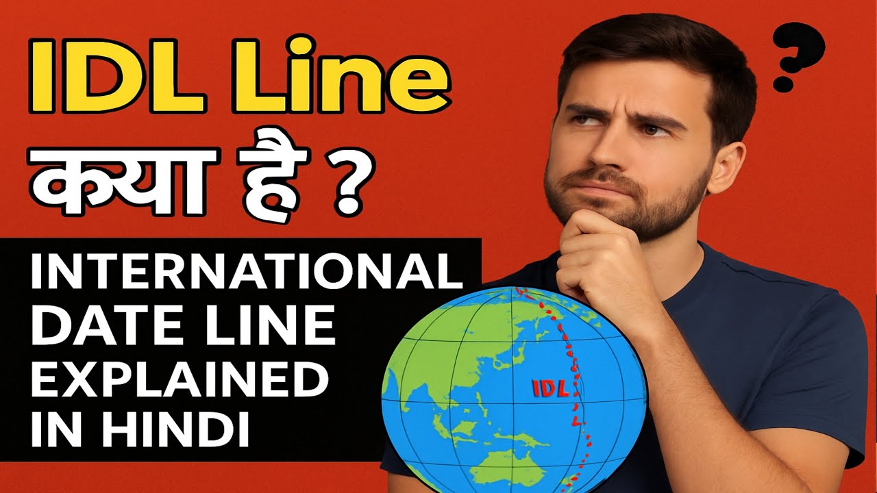IDL Line क्या है? | International Date Line Explained in Hindi" - YouTube