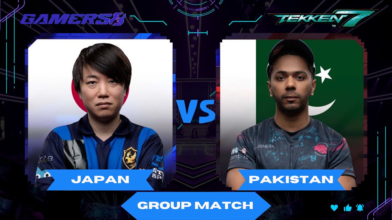 Japan vs Pakistan | Gamers8 TEKKEN 7 Nations Cup - Day 2 Group Match # ...