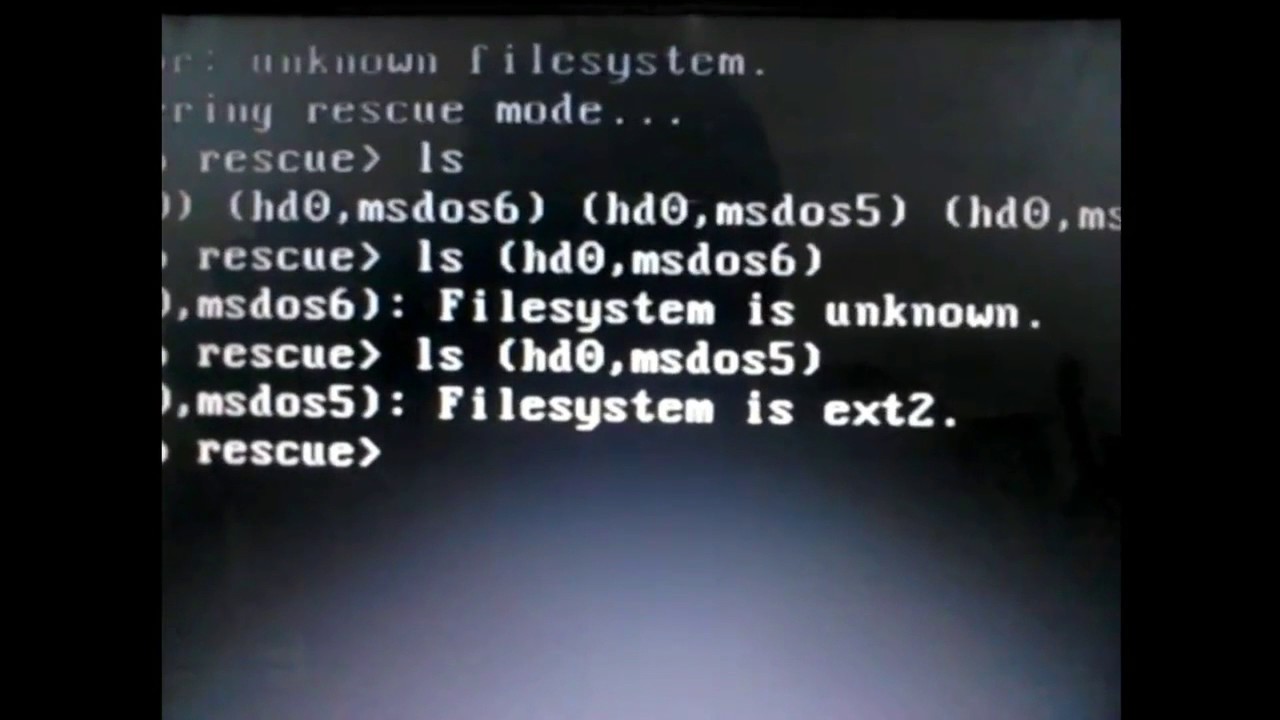 No Such partition found. Grub rescue mode Recovery. - YouTube
