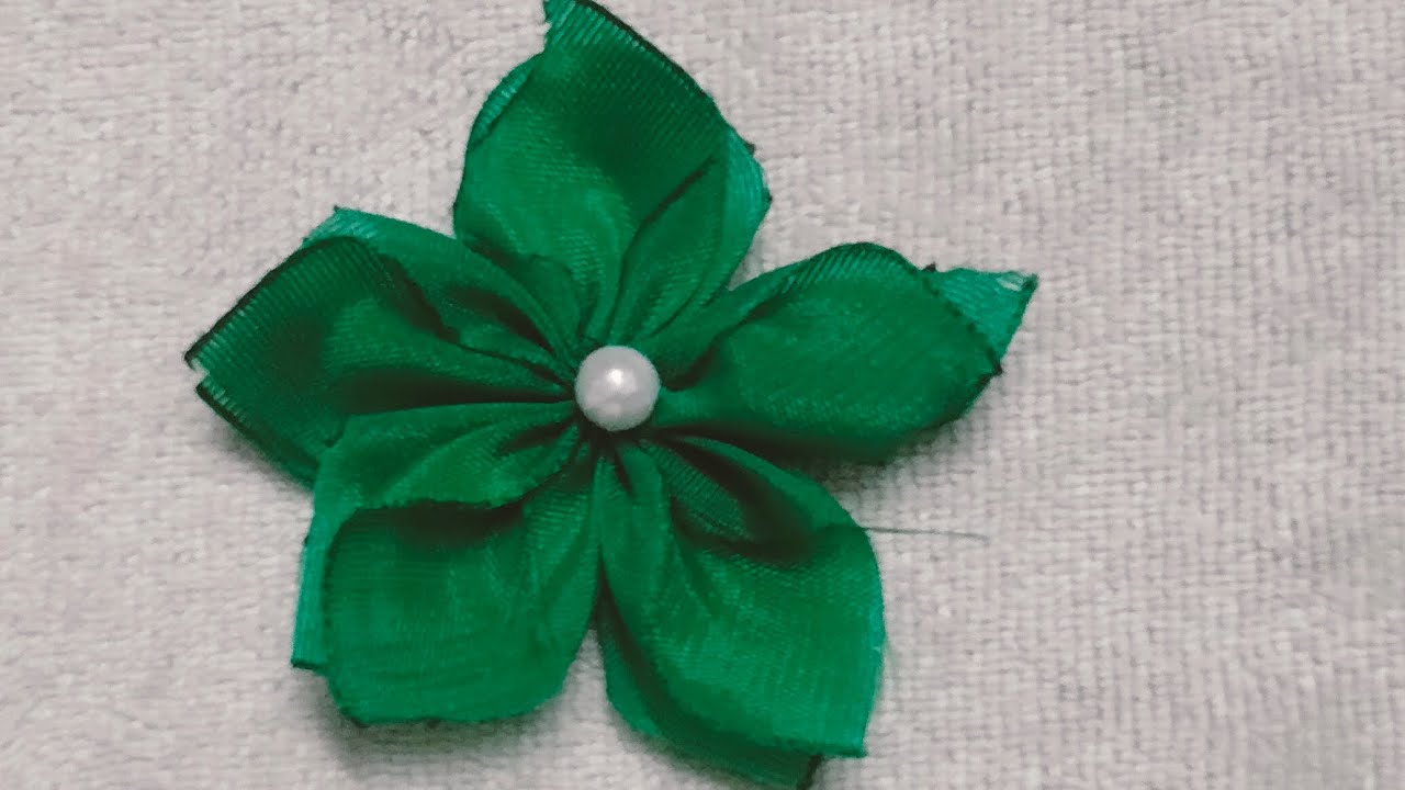 Fabric flower. Beautiful Fabric flowers. diy cloth flower. - YouTube