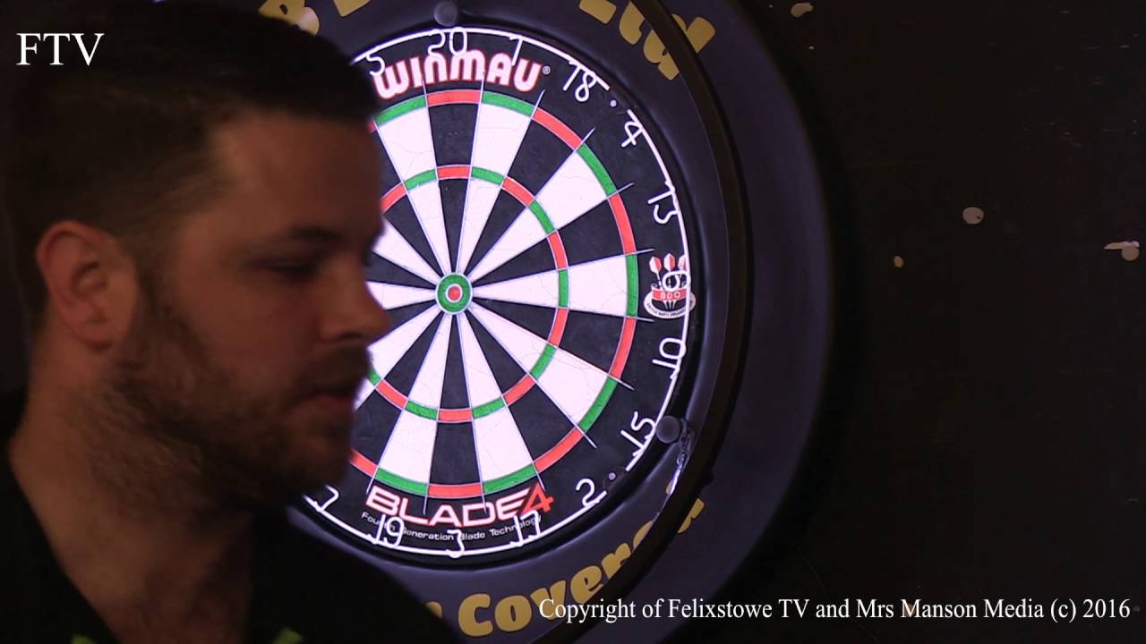 D B Darts Felixstowe Open 20`16 Mens Semi Finals Darren Brown and Ryan ...