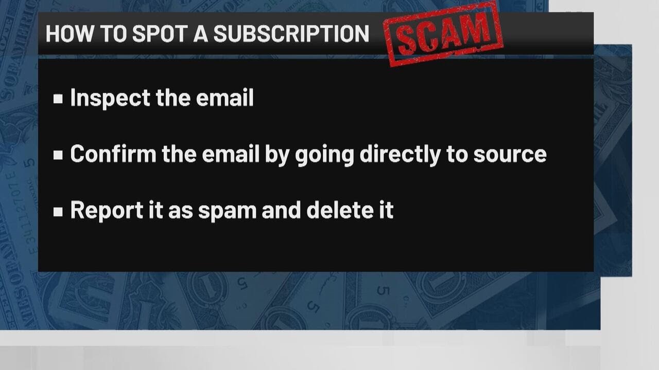 Here's how to spot a subscription scam - YouTube
