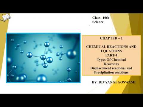 Displacement and Precipitation reactions Class 10 - YouTube