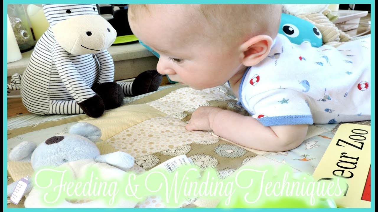 Feeding & Winding Baby One Handed | Just Add Ginger - YouTube