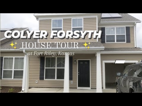 ✨ Fort Riley HOME TOUR - Kansas Military Base Housing // Colyer Forsyth HAZELTON floorplan ✨