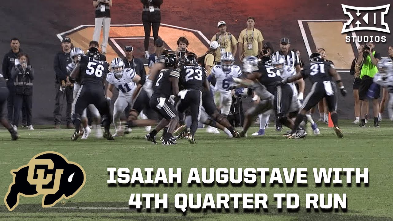 Isaiah Augustave Smashes In for a TD Run vs. Kansas State - YouTube