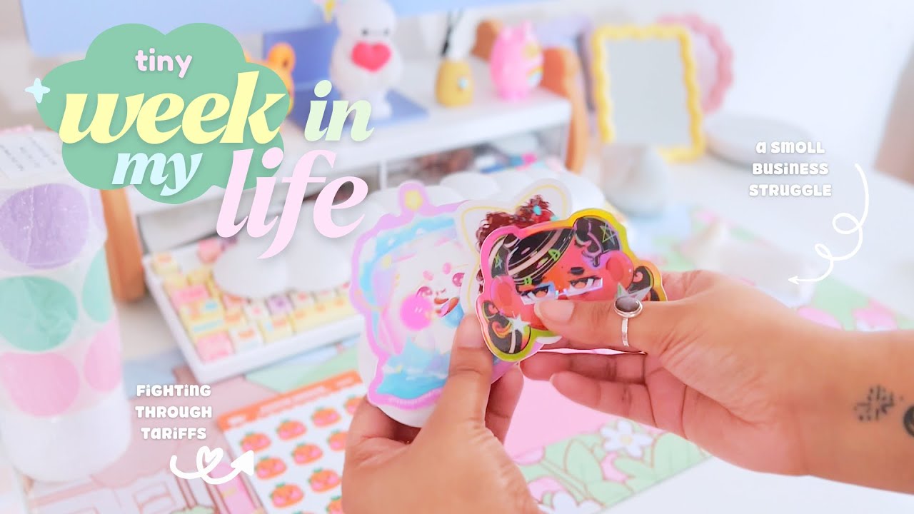 a cute but boring week as a self-employed artist 🌱 a little productive ...