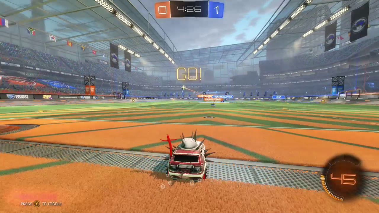 Rocket league high five no 3 - YouTube