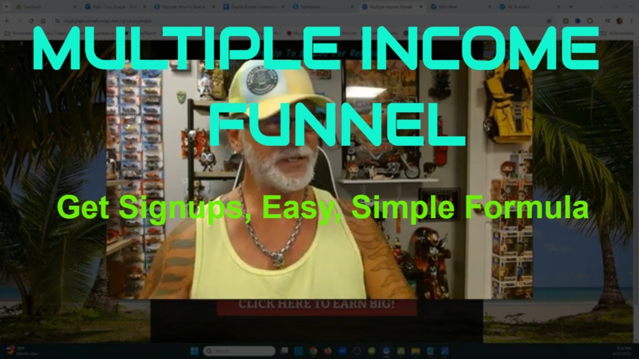 MULTIPLE INCOME FUNNEL: How I Get Signups, Simple Easy Formula - YouTube