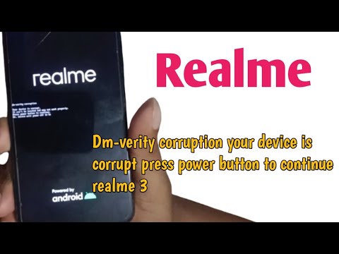 Dm-verity corruption your device is corrupt press power button to ...