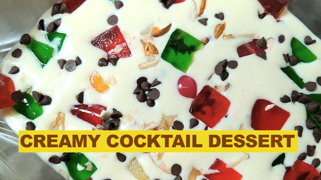 Special Creamy Cocktail Dessert - YouTube