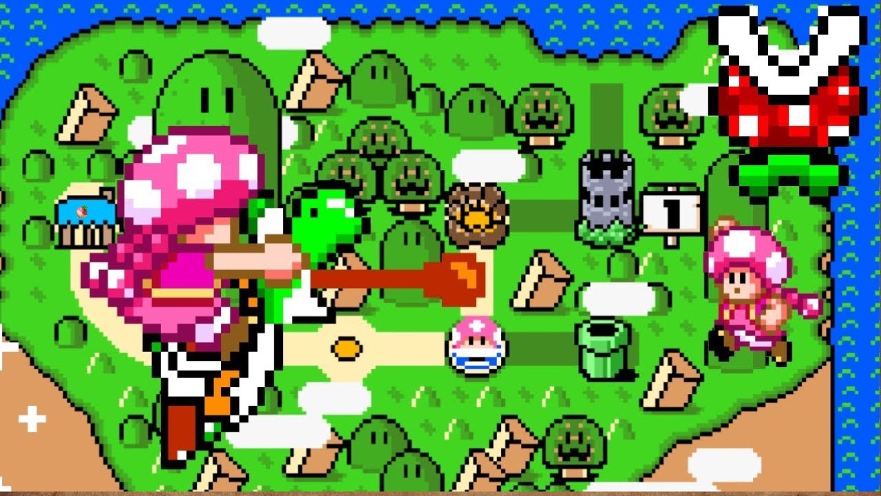 Toadette's Adventure (smw rom hack) - YouTube