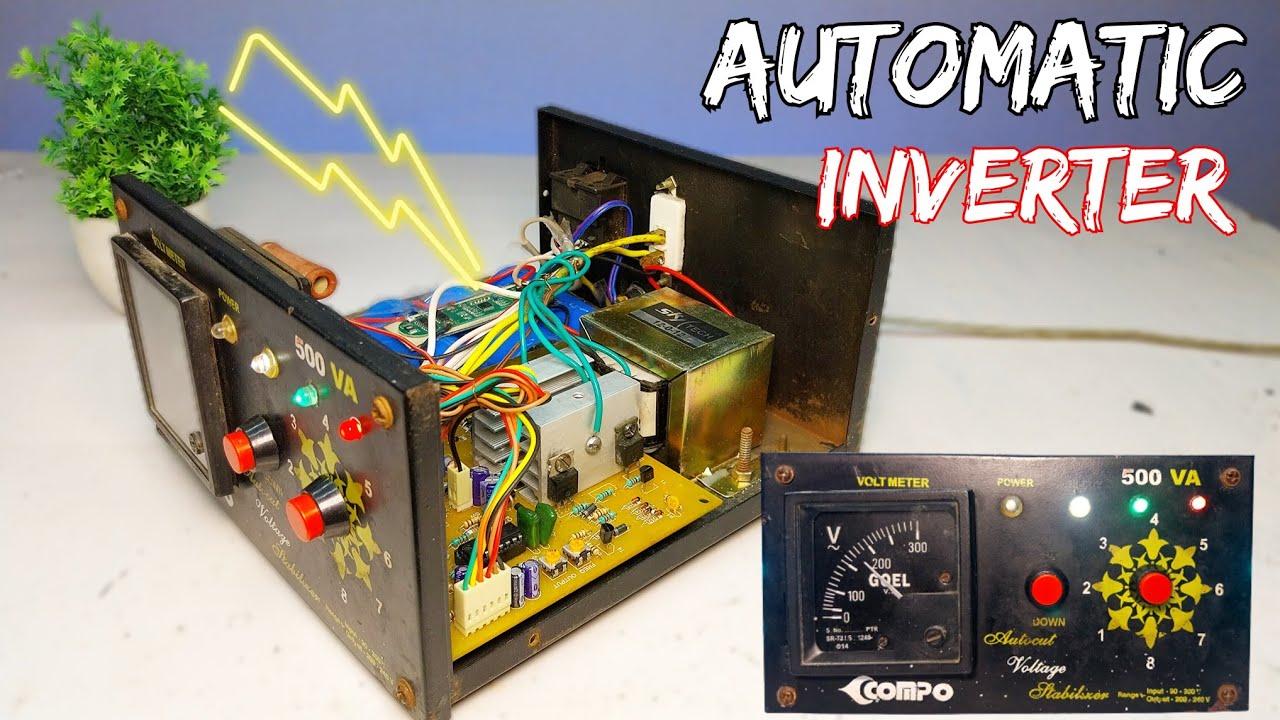 🤑 इन्वर्टर बनाएं और पैसा बचाएं।।।Amazing Inverter... How to make ...