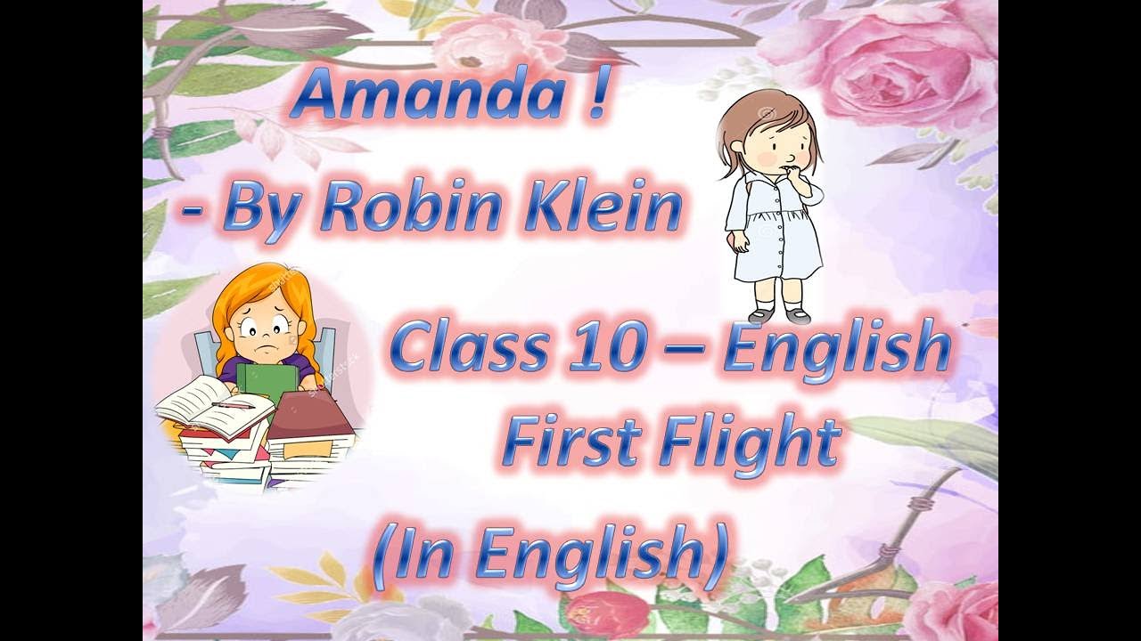 "Amanda !" By Robin Klein - Class 10 (Poem)/ Explanation in English ...