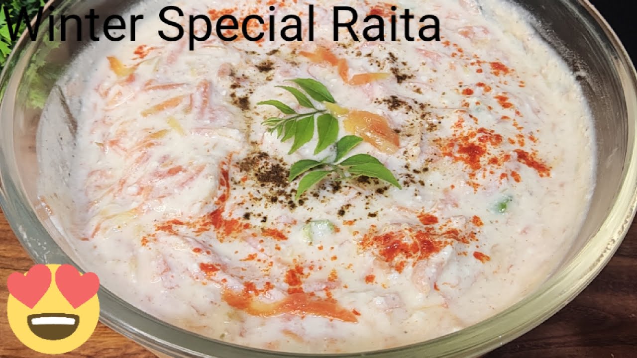 Gajar Raita (गाजर का रायता )|Carrot Raita Recipe|Winter Special Carrot ...