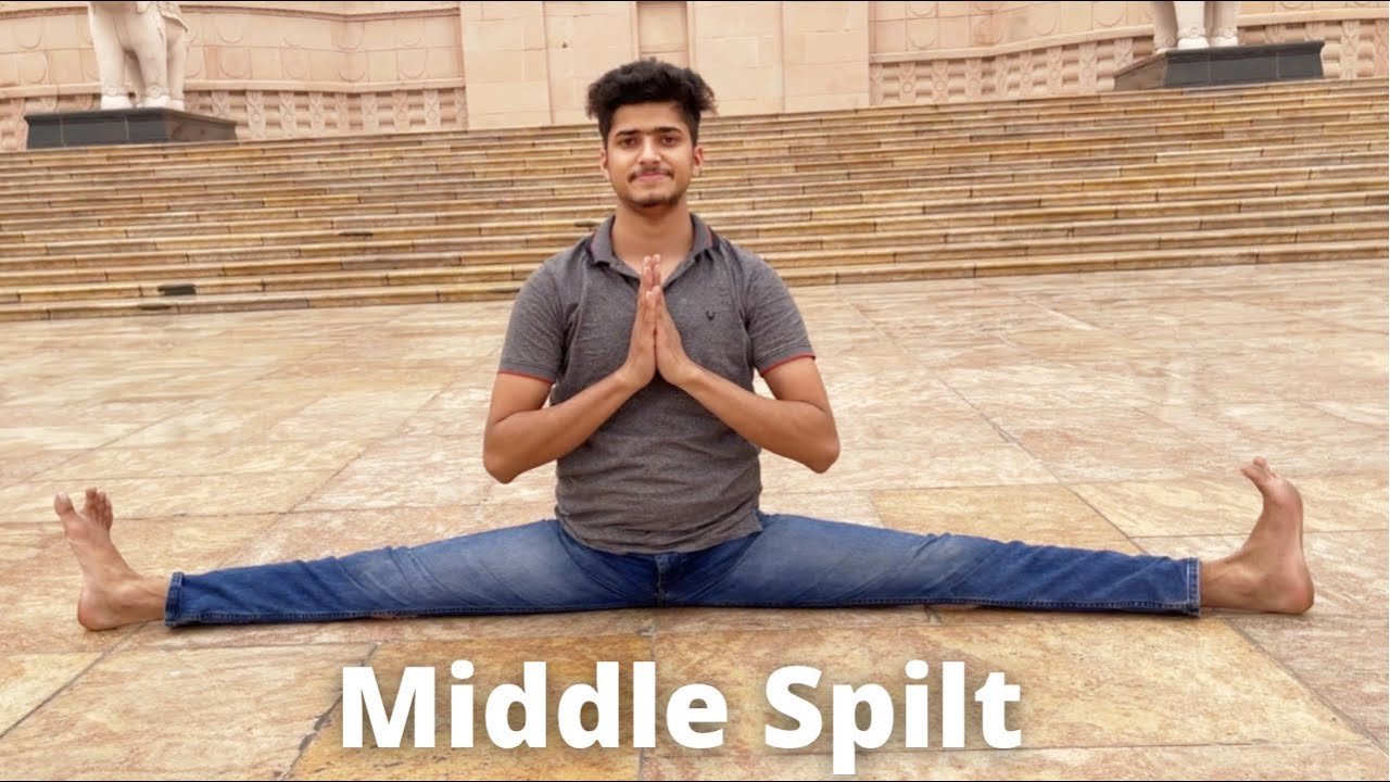 Middle split ( Samkonasana) #jeevanyogastudio - YouTube