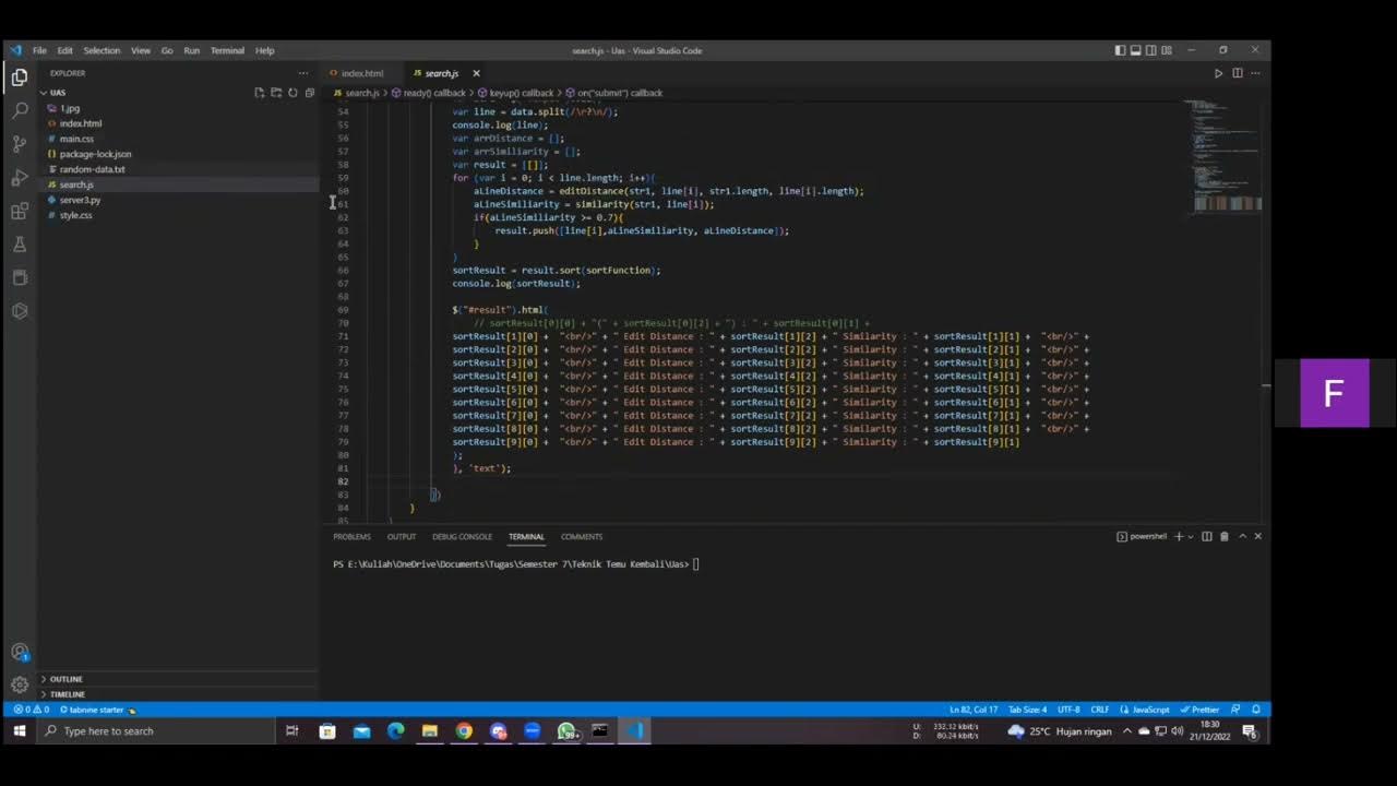 EAS TTKI E Search Engine Similarity and Edit Distance - YouTube