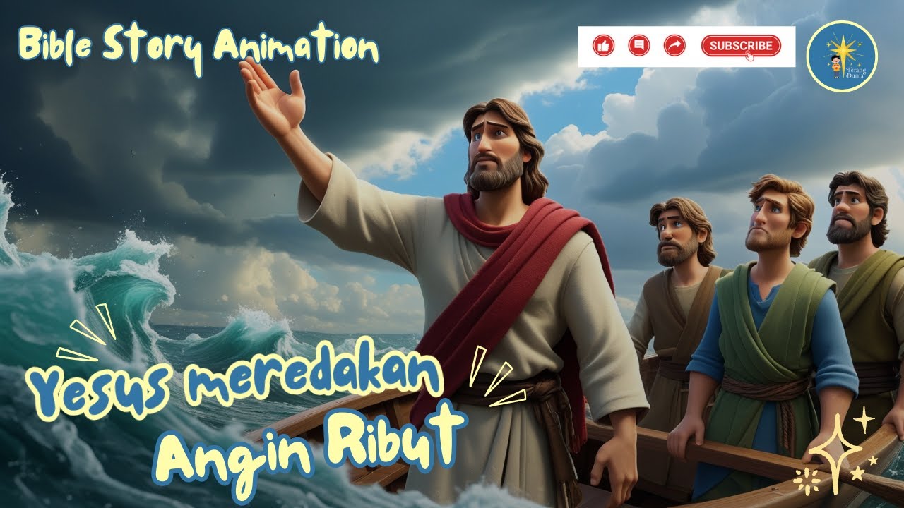 Yesus Meredakan Angin Ribut | Cerita Sekolah Minggu | Animasi Cerita ...
