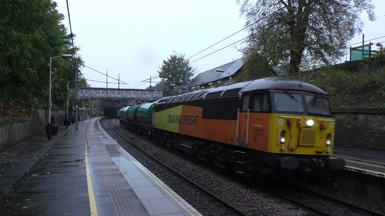 (HD) Caledonian Sleeper & freight traffic in Scotland - 12/10/18 - YouTube
