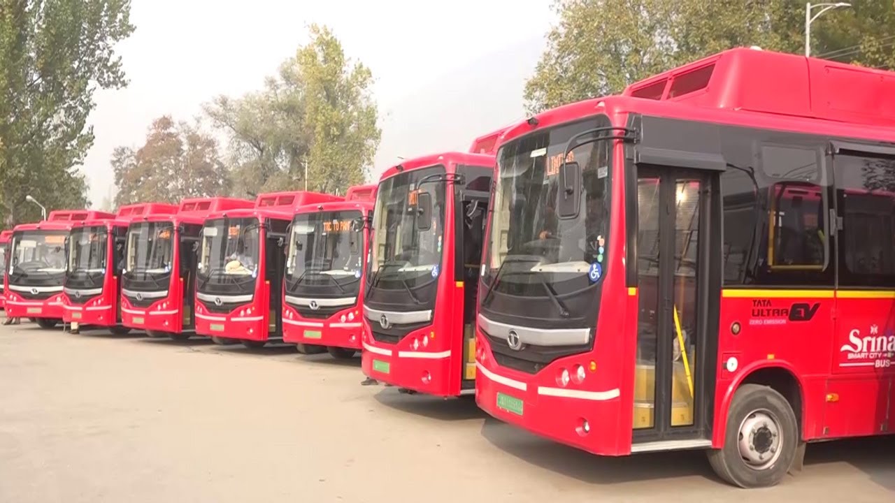 e-Bus Service launched in Srinagar Under Smart City Mission - YouTube