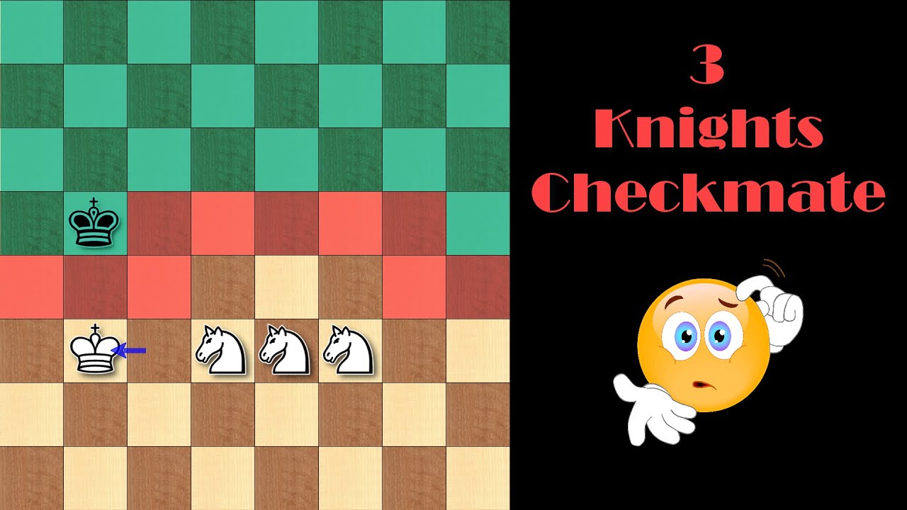 How to checkmate with three Knights? - YouTube