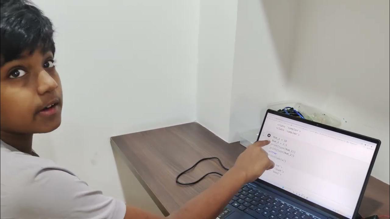 Arjun explaining python project - YouTube