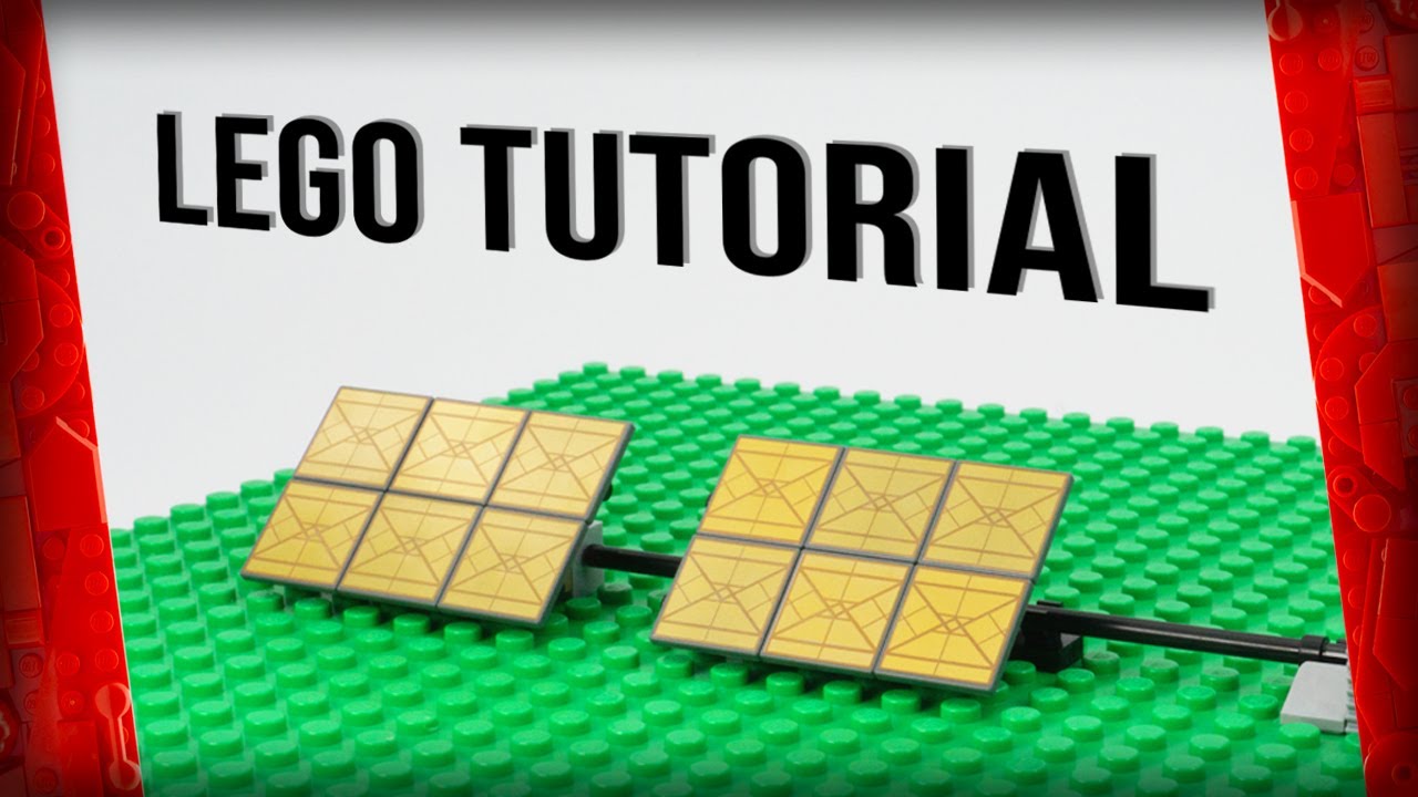How to build LEGO solar panels - Using only parts from set 76157 - YouTube