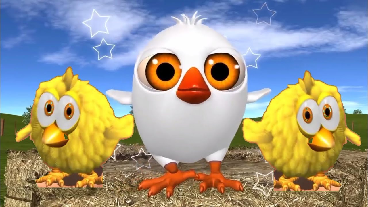 El Pollito Pio color blanco edicion en nuevo paso de baile con dos El ...