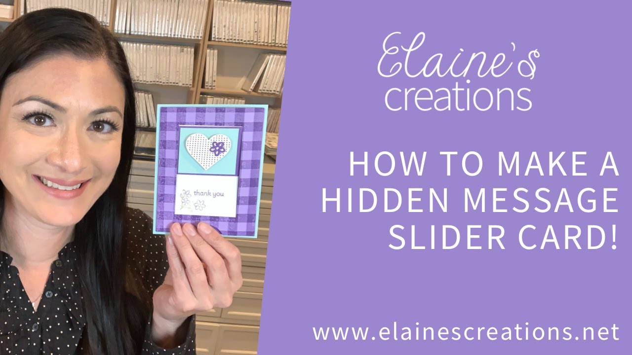 How to Make a Hidden Message Slider Card! Sweet Stampin' - YouTube
