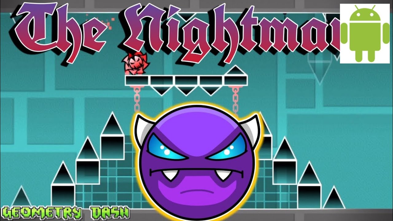 THE NIGHTMARE EASY DEMON GEOMETRY DASH - YouTube